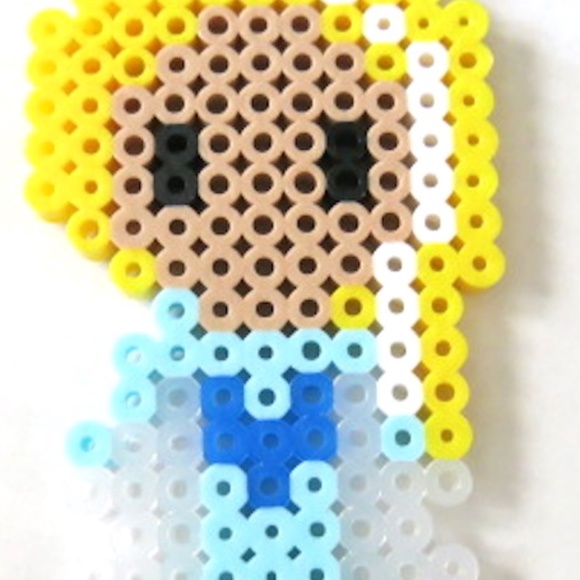 Perler Beads | Other | Perler Disney Anna Elsa Frozen Keychain | Poshmark